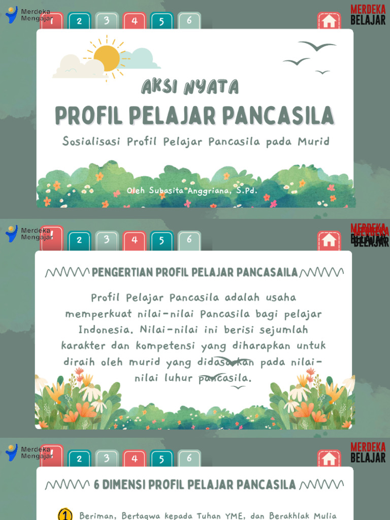 Aksi Nyata Profil Pelajar Pancasila - Compressed | PDF