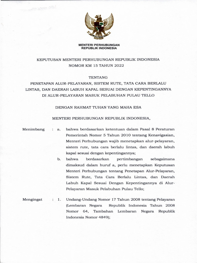 Pulau Tello 2022kmkemenhub015 Pdf