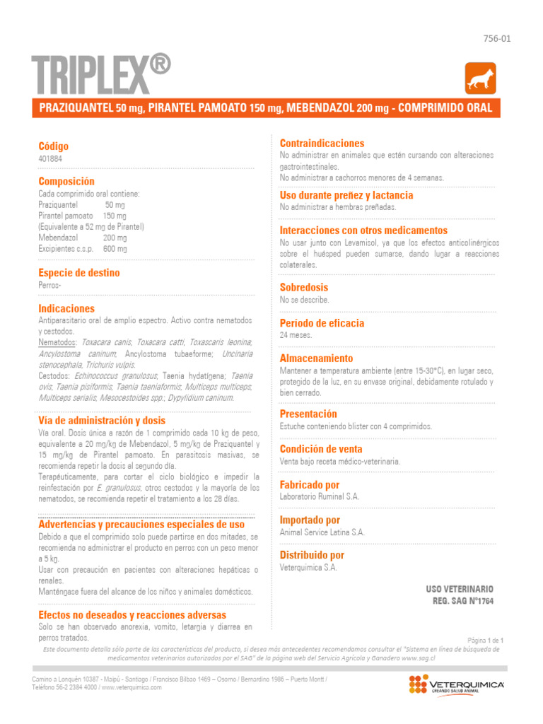 Et Triplex 756 01 | PDF | Tableta (Farmacia) | Drogas