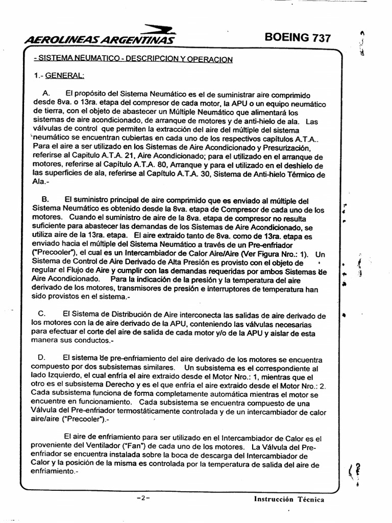 Sistema Neumatico B737 | PDF