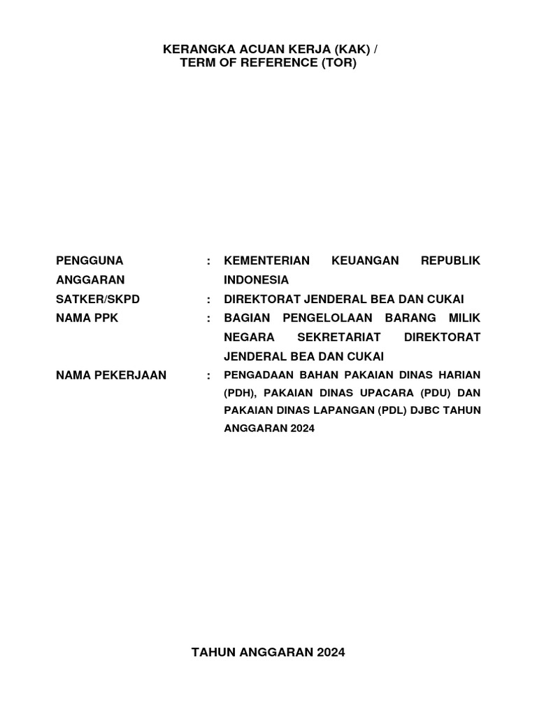 1.1. KAK PDH PDU PDL 2024 Upload | PDF