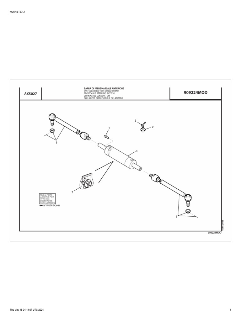 Cyl - Front Axle Steering System | PDF