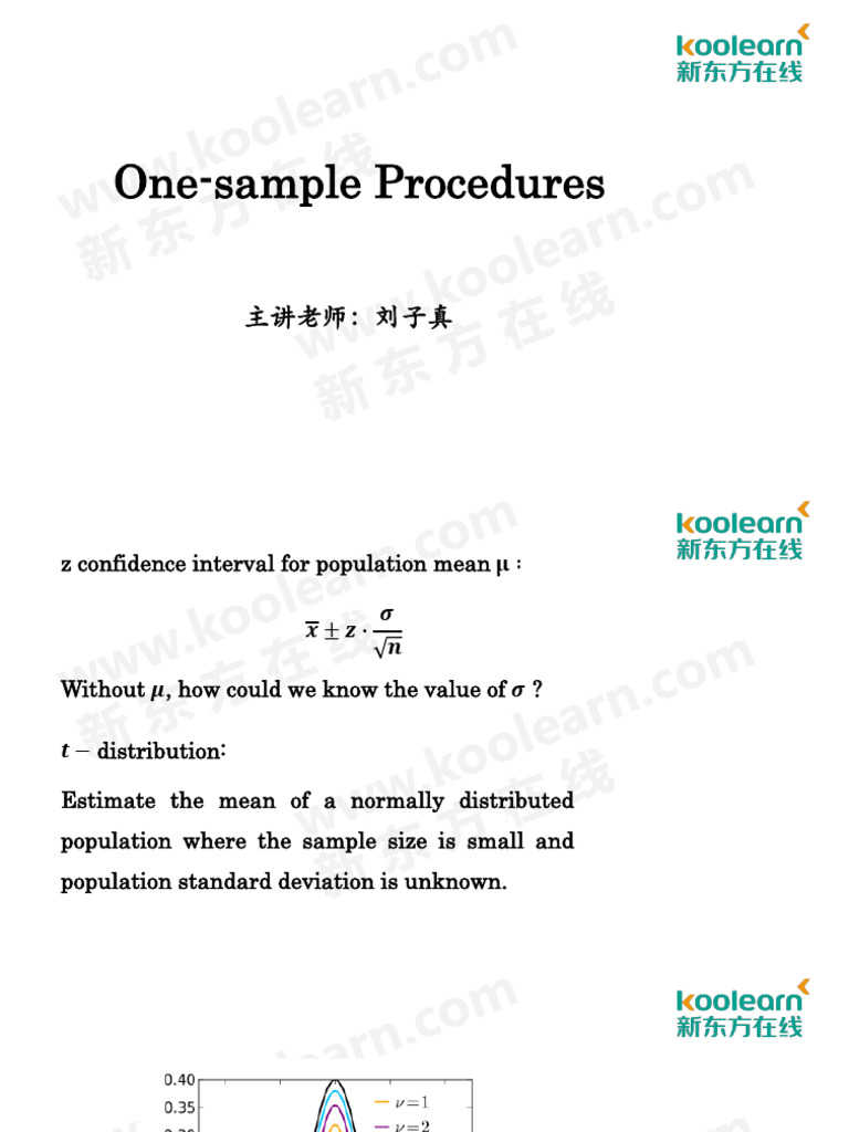 2.one Sample Procedures | Download Free PDF | Statistical Inference ...