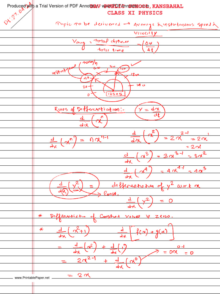 Class XI Physics: Motion Equations Guide | PDF