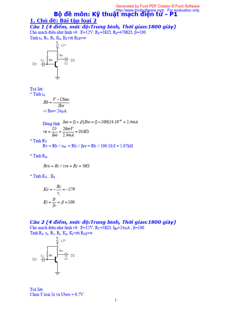Tailieunhanh Ky Thuat Mach Dien Tu p1 2941 | PDF