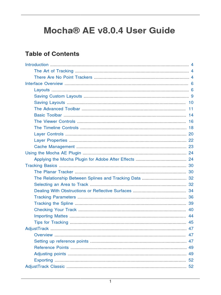 Mocha AE UserGuide | PDF | Graphical User Interfaces | Computing