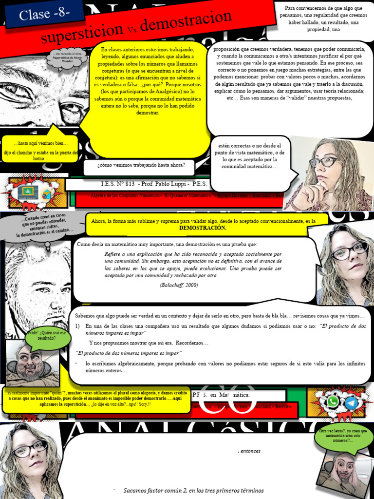 Clase N 8 - Superstición vs. Demostración | PDF | Conjunto (Matemáticas) | Proposición