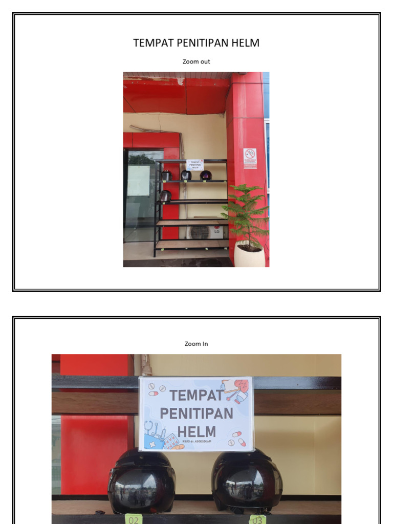 Tempat Penitipan Helm | PDF