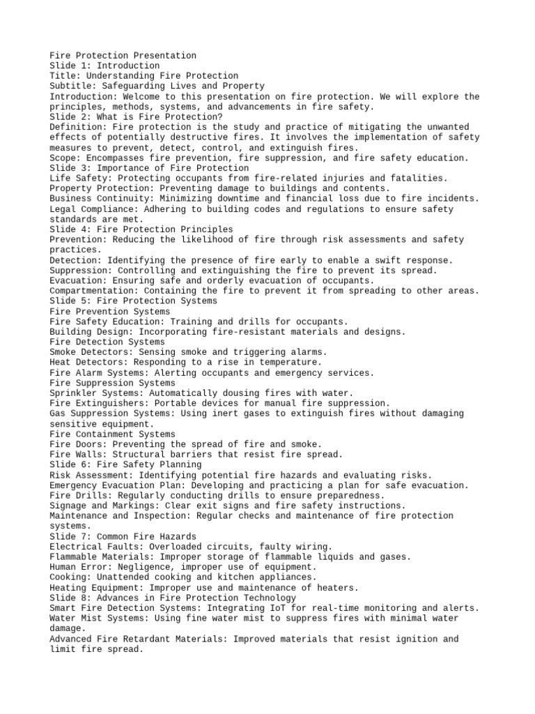 Fire Protection | Download Free PDF | Fire Safety | Firefighting