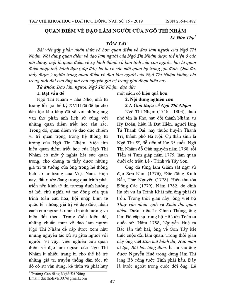 Dao Lam Nguoi Cua NTN | PDF