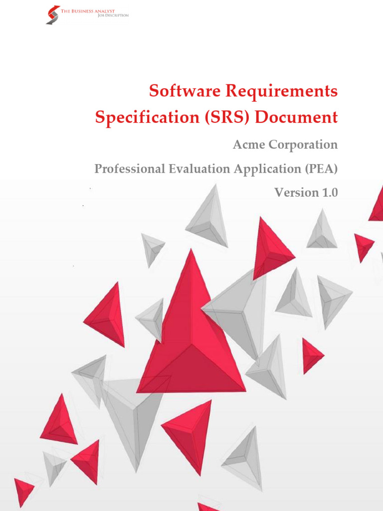Software Requirement Specification (SRS) - Case Study | PDF | Application Software | Software ...