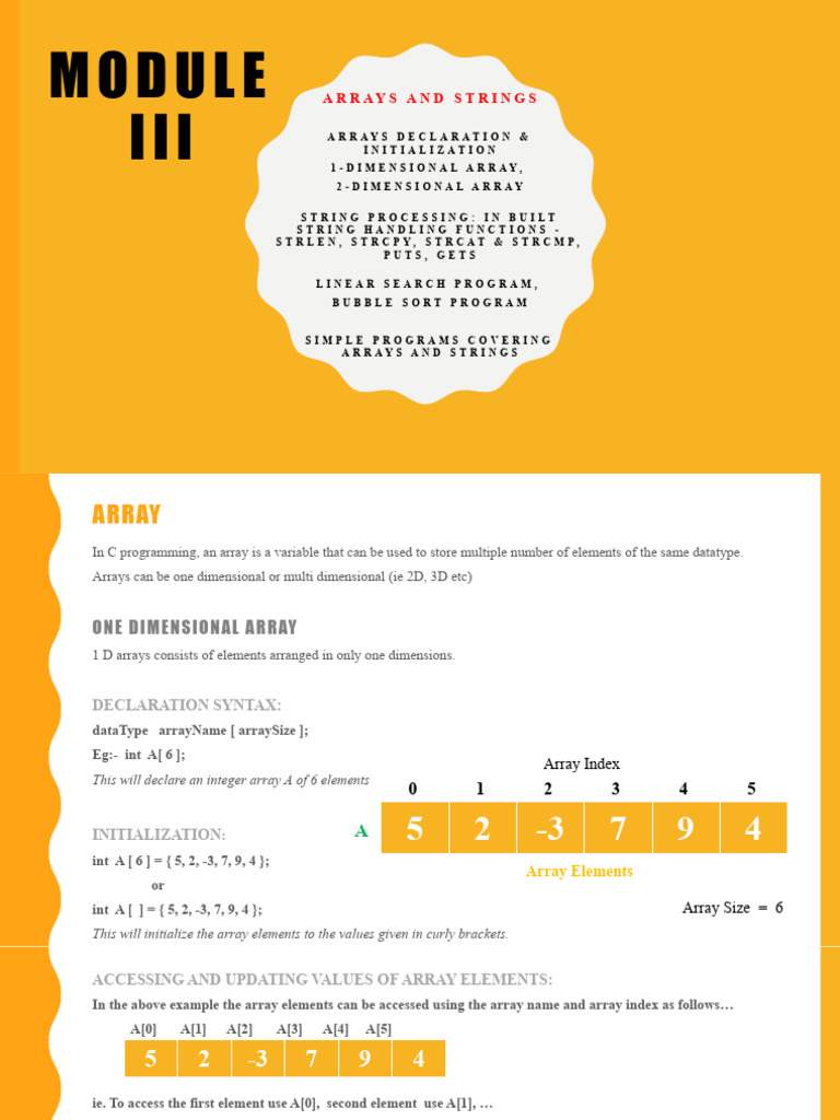 MODULE 3 - Mahy | Download Free PDF | String (Computer Science) | Computer Program