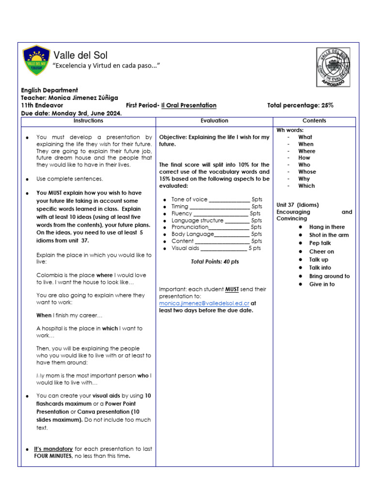 11E II Oral Presentation Topics | PDF | Linguistics | Human Communication
