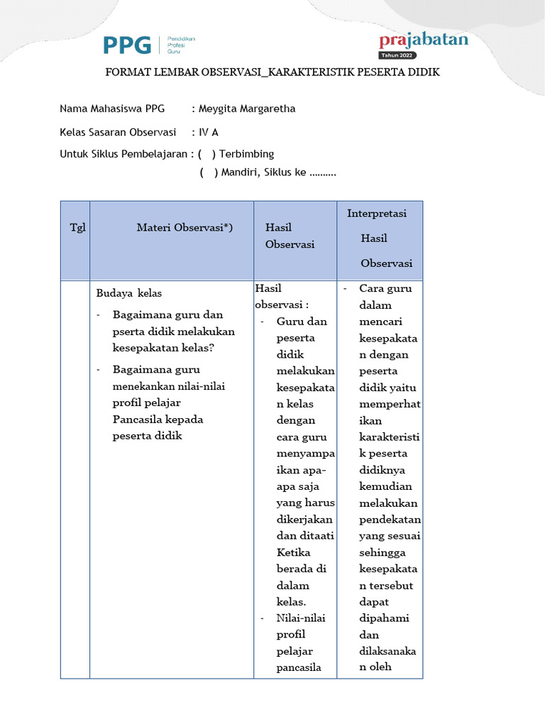 Karakteristik Mey | PDF