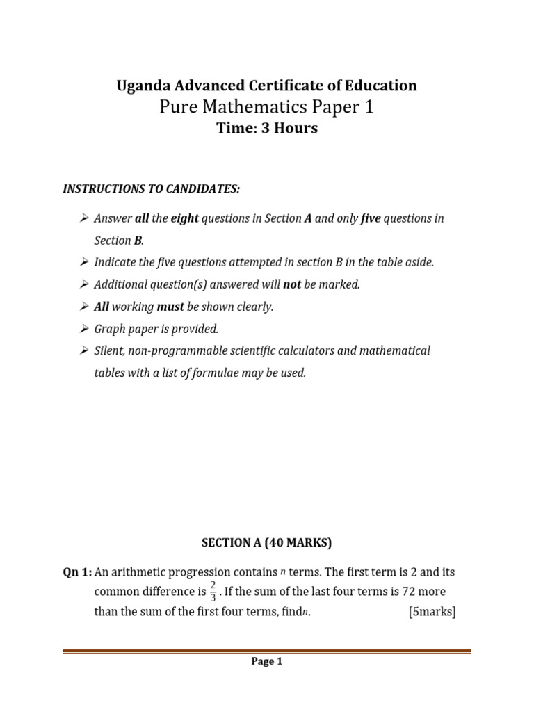 S6 Maths P1 | PDF | Coordinate System | Circle