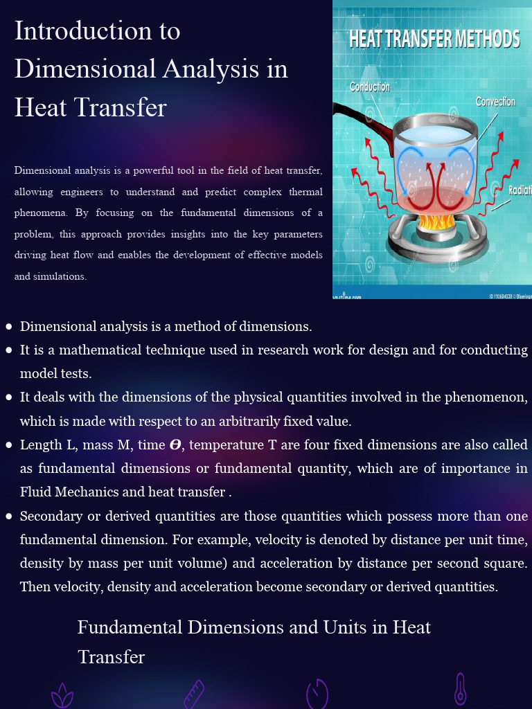 Introduction To Dimensional Analysis in Heat Transfer | PDF | Reynolds ...
