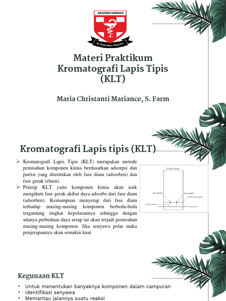 5 - Kromatografi Lapis Tipis (KLT) | PDF