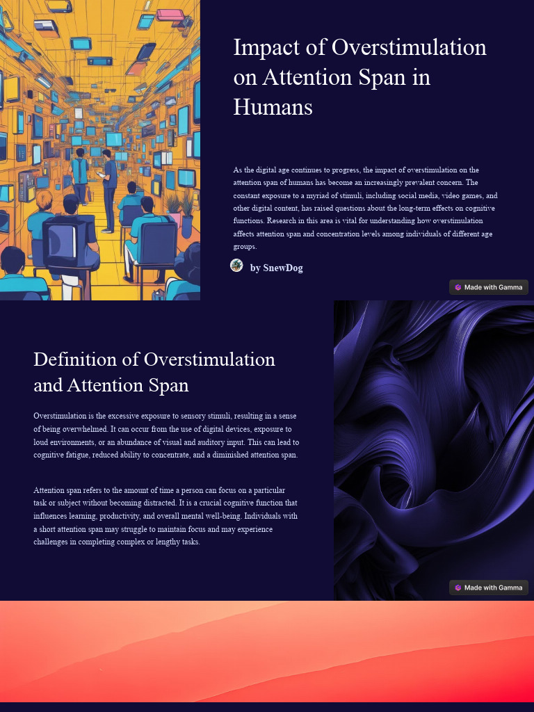 Impact of Overstimulation On Attention Span in Humans | PDF | Attention ...