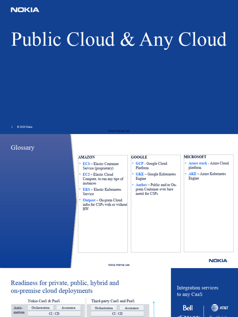Nokia Cloud Solutions for CSPs | PDF | Cloud Computing | Software As A Service
