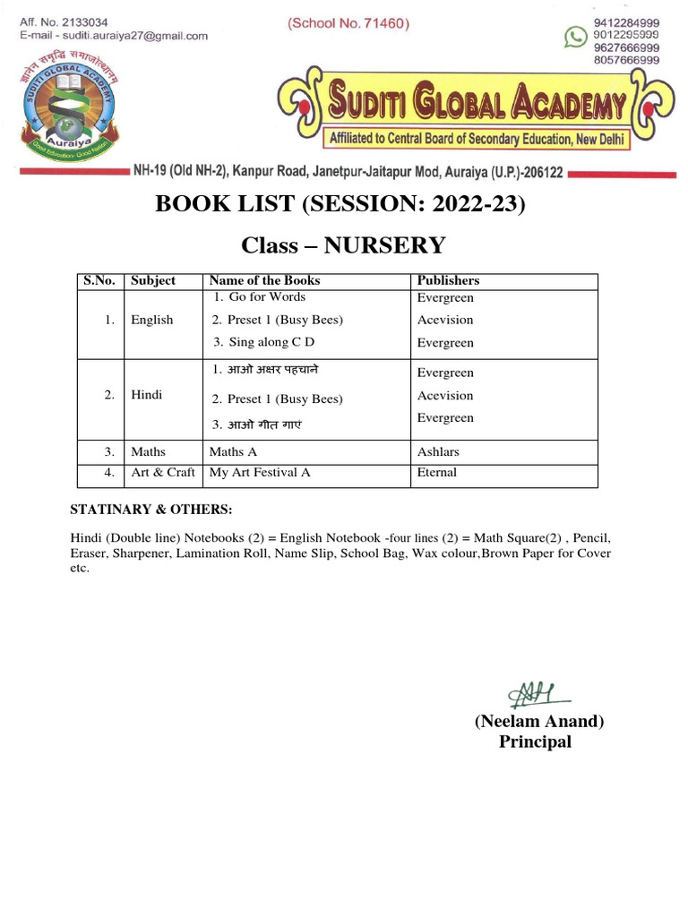 Book List | PDF | Notebook