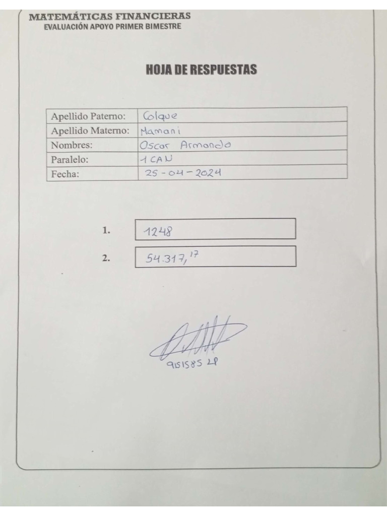 Colque Mamani Oscar Armando | PDF