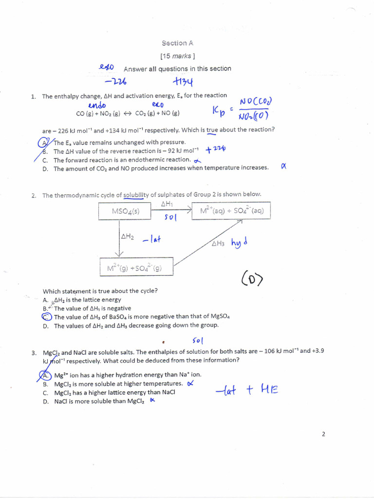 2023 Chemistry Sem 2 Batu Pahat | PDF 2023 Chemistry Sem 2 Batu Pahat | PDF