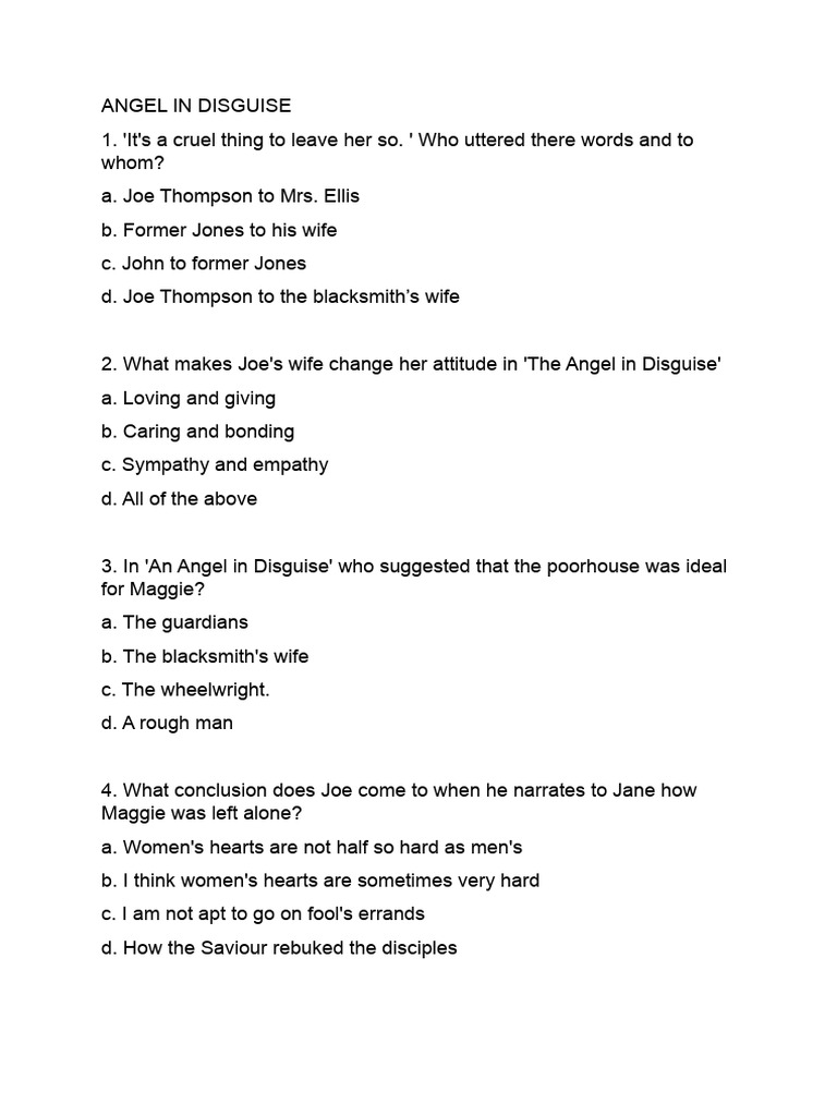 Angel in Disguise | PDF