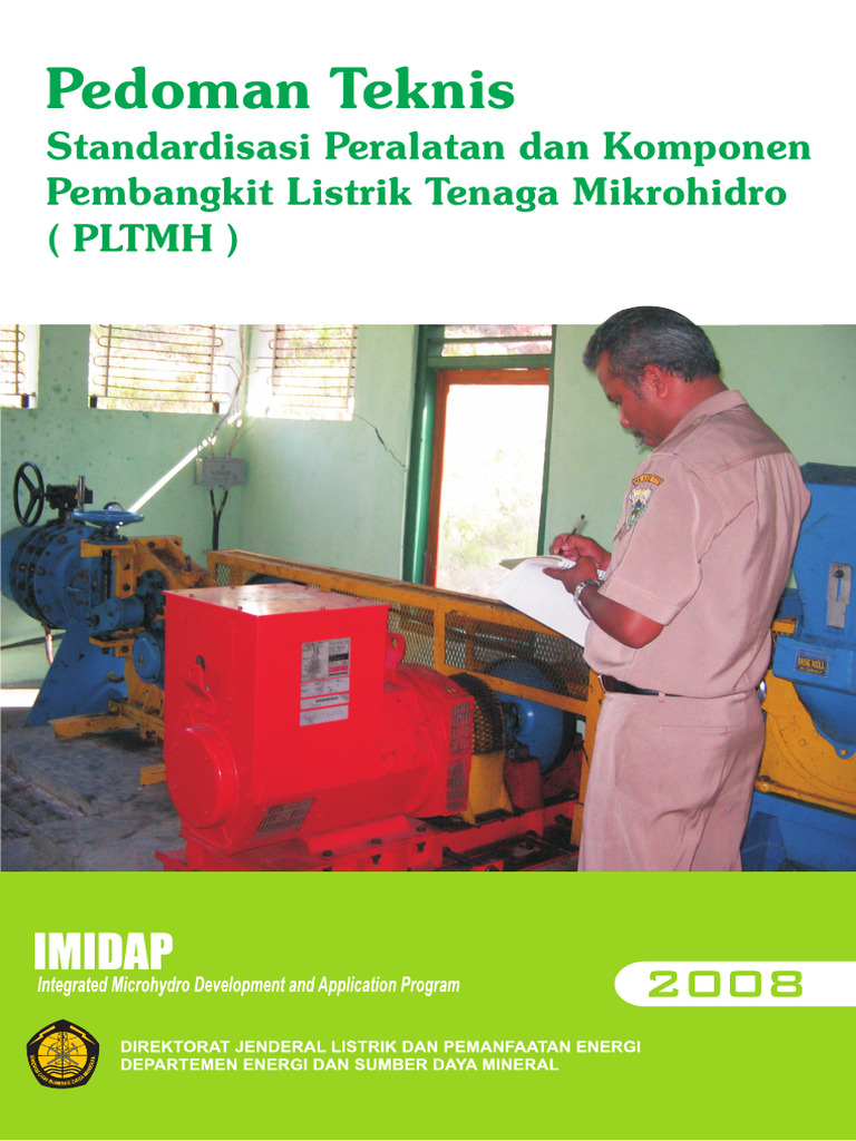 Pedoman Teknis Standar Peralatan PLTMH Dep - ESDM 2008 | PDF