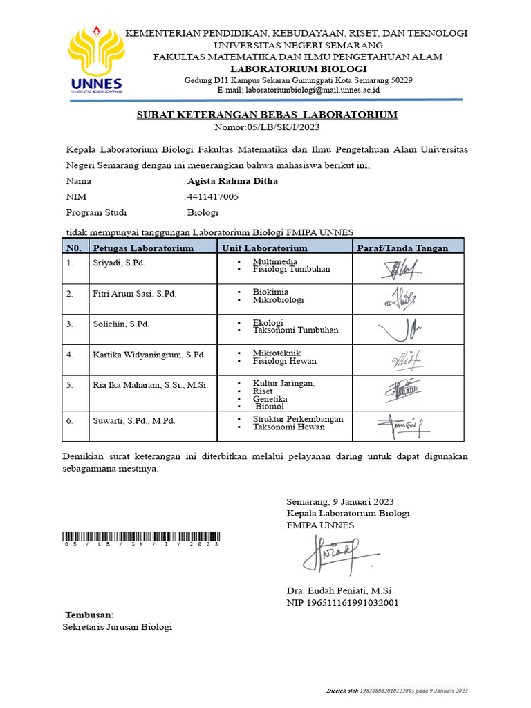 05 - LB - SK - I - 2023 Agista Rahma Ditha | PDF | Kesehatan Holistik ...