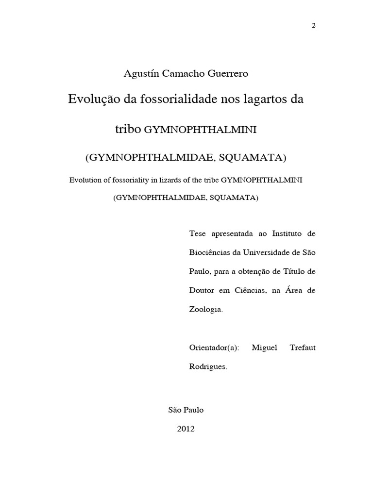 Agustin - Guerrero - CORRIG 2 | PDF | Filogenética | Serpente