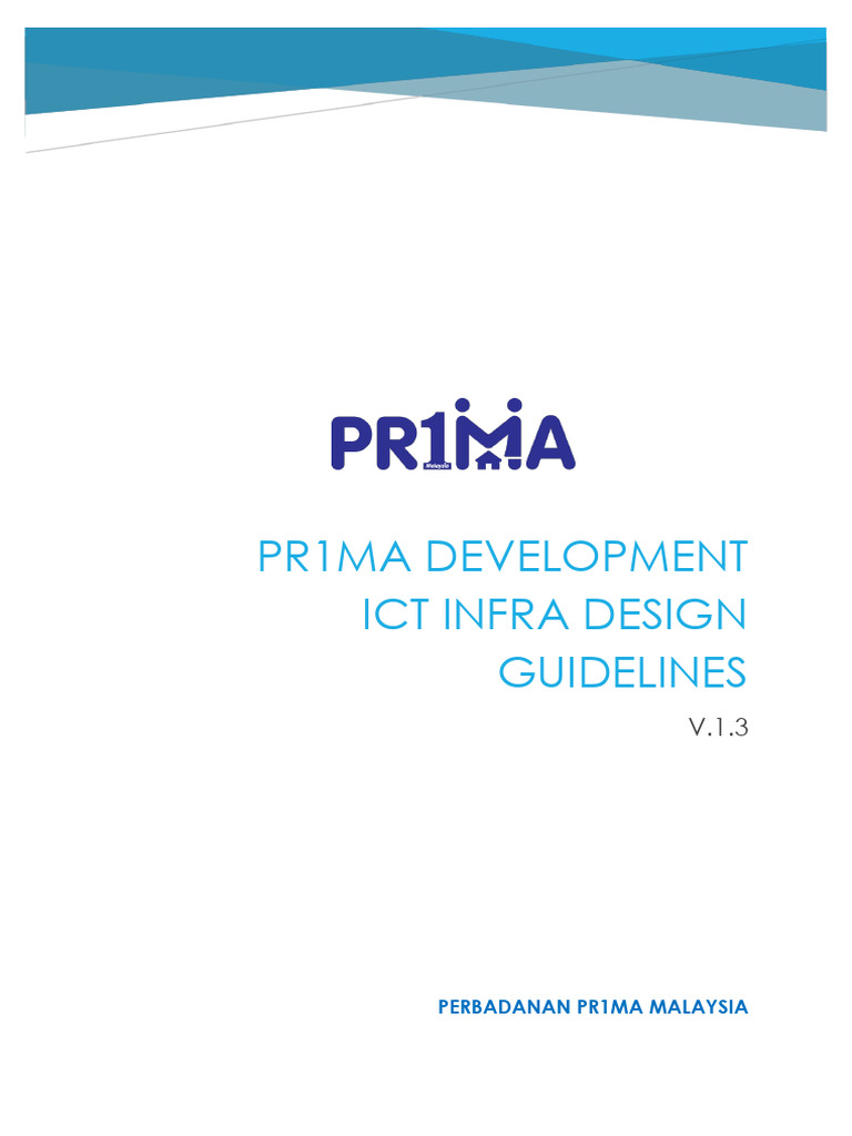 Pr1ma Development Ict Infra Design Guidelines - V1.3 | PDF | Computer ...