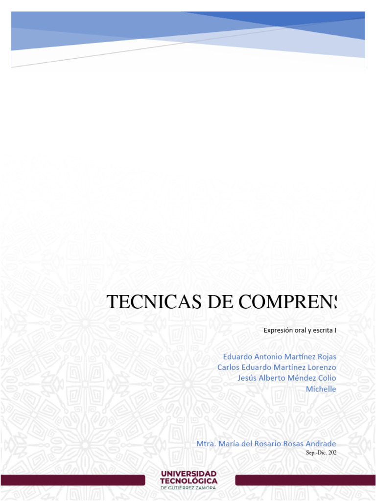 Técnicas de Comprensión Lectora y Auditiva | PDF | Estudios de idiomas ...