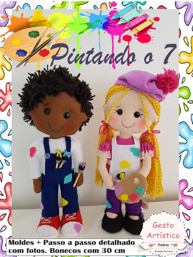 Guia de Bonecos de Feltro | PDF | Sapato