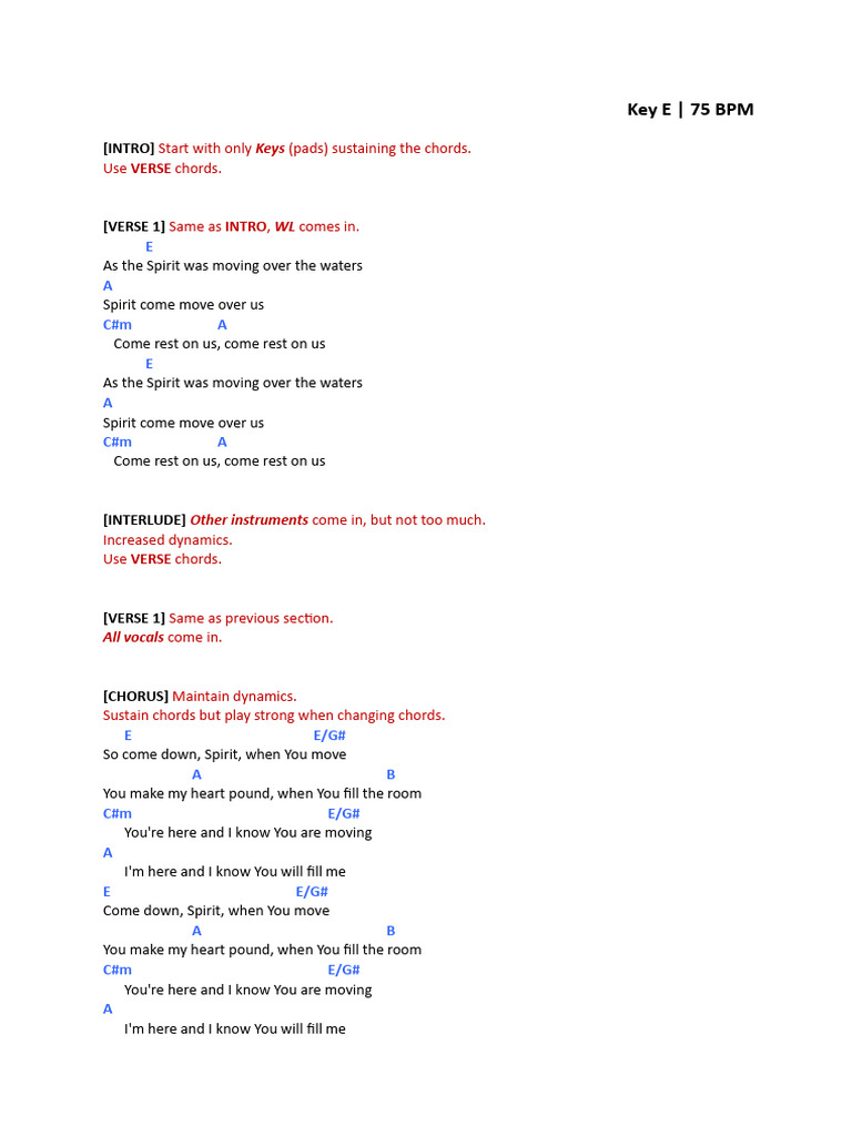 Rest On Us - Key E - 75 BPM | PDF | Language Arts & Discipline | Art