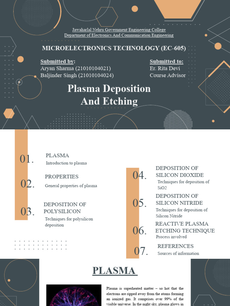 Microelectronics PPT | PDF | Chemical Vapor Deposition | Plasma (Physics)