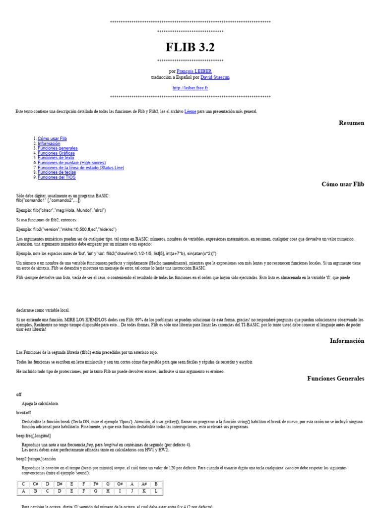 Funciones Flib | PDF | Variable (informática) | Cadena (informática)