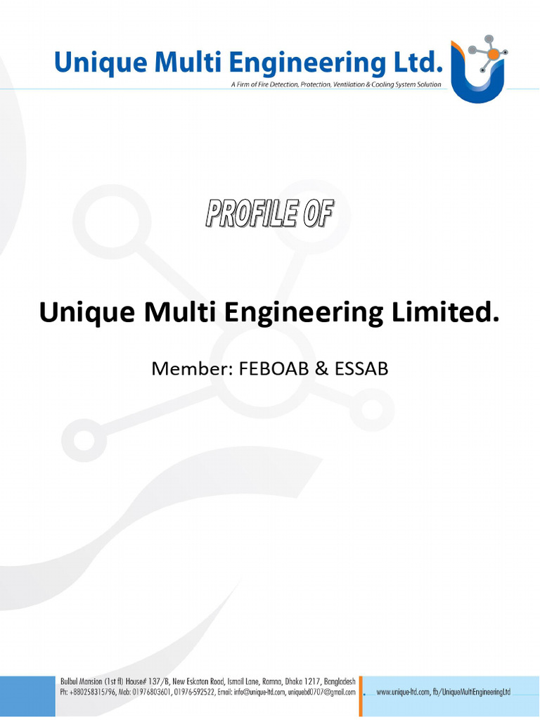 Unique Multi Engineering Ltd Overview | PDF | Safety | Consultant