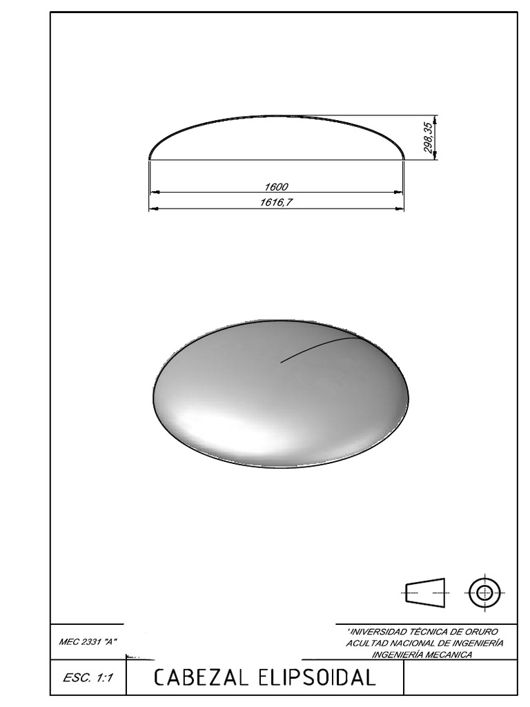 Cabezal Elipsoidal | PDF