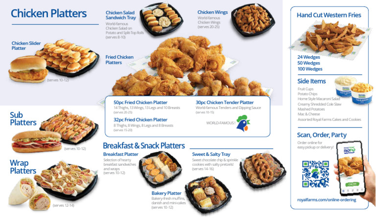 Royal Farms Catering Menu DEC 2023 | PDF | French Fries | Salad