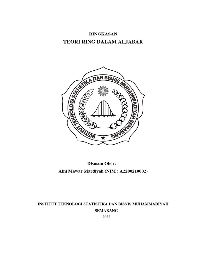 Ringkasan Teori Ring Aljabar | PDF | Metode & Bahan Ajar | Sains ...