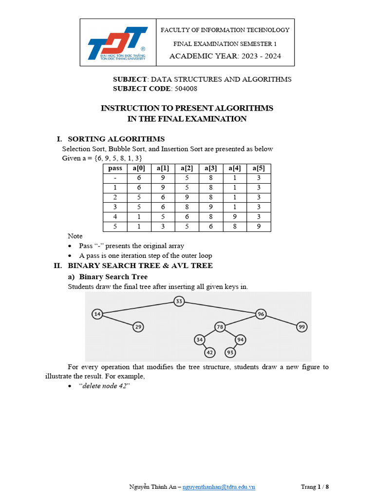 2324 HuongDanTrinhBayThuatToan | PDF | Mathematical Relations | Algorithms And Data Structures