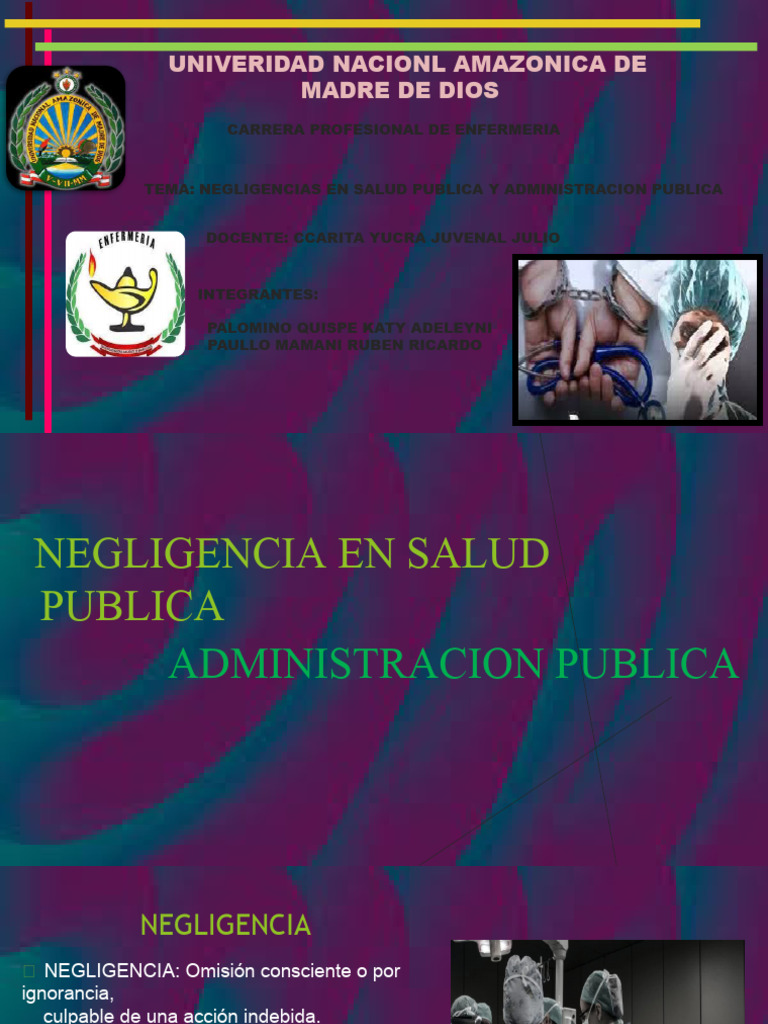 Legislacion Medica para Exponer | PDF | Administración de Salud | Ciencias de la Salud