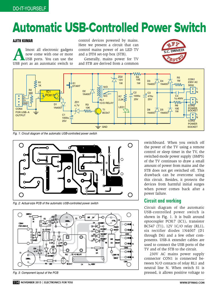 114-115 - DIY - Nov-15 - Automatic USB Controlled Power Switch ...