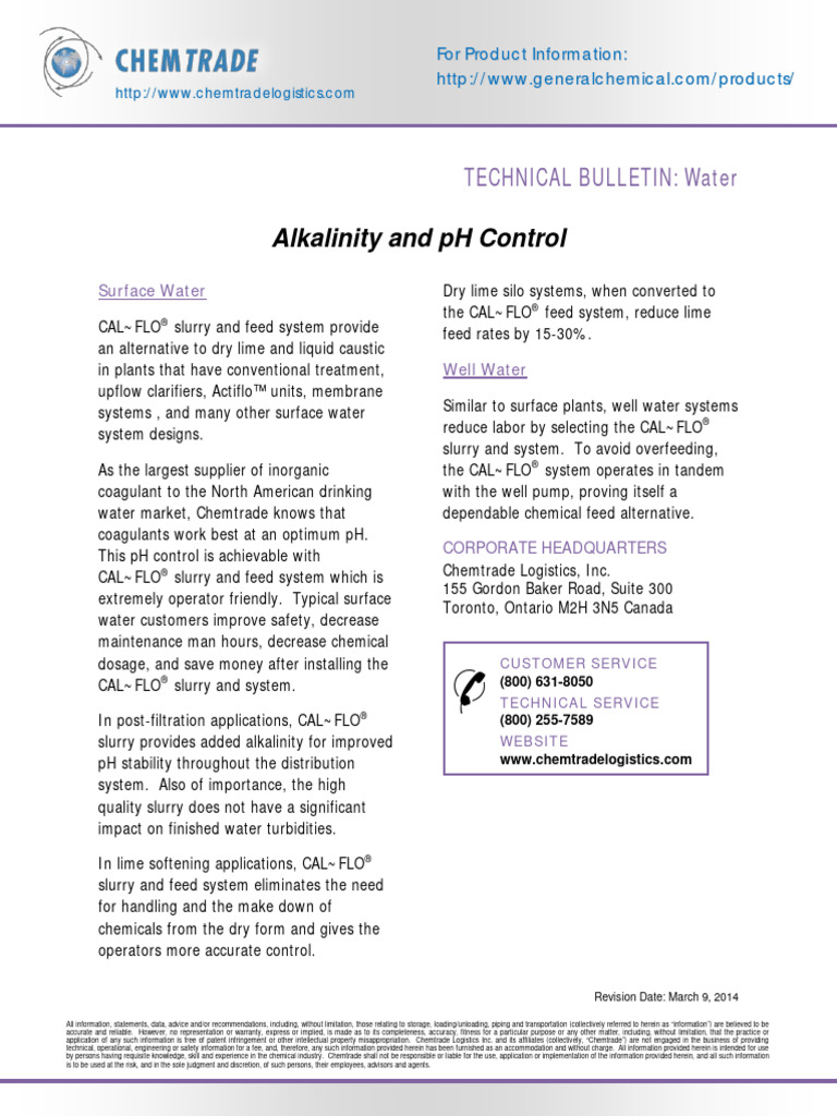 Cal Flo Alkp H | Download Free PDF | Water | Information