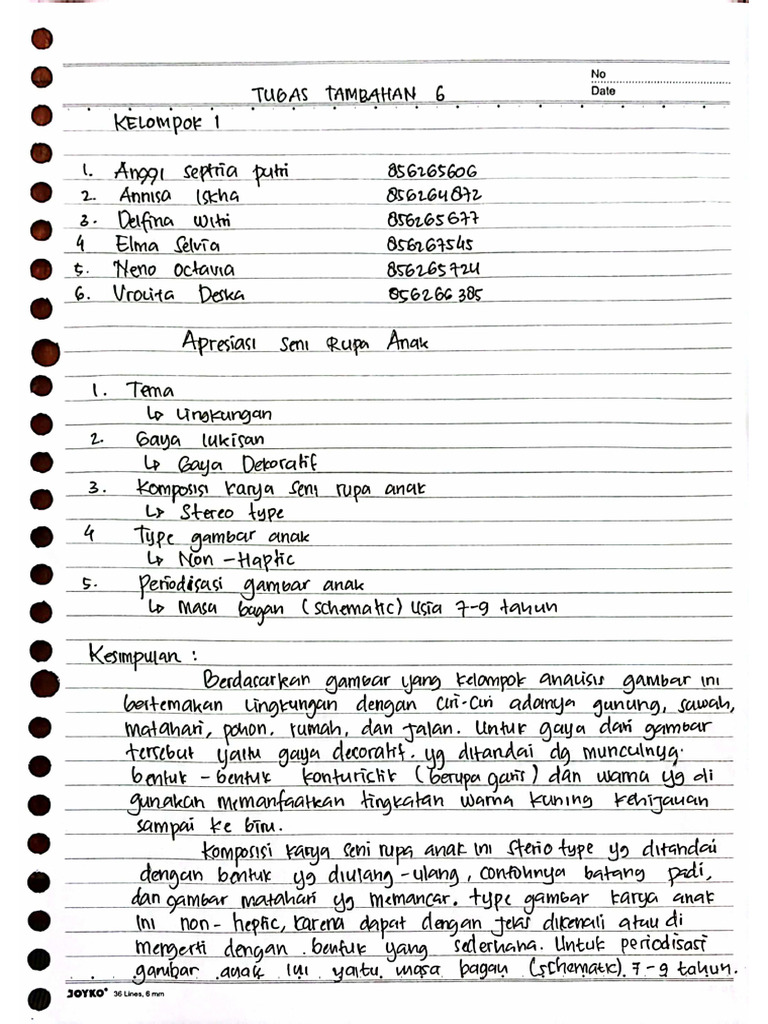 TT Tambahan 6 Seni Neno | PDF