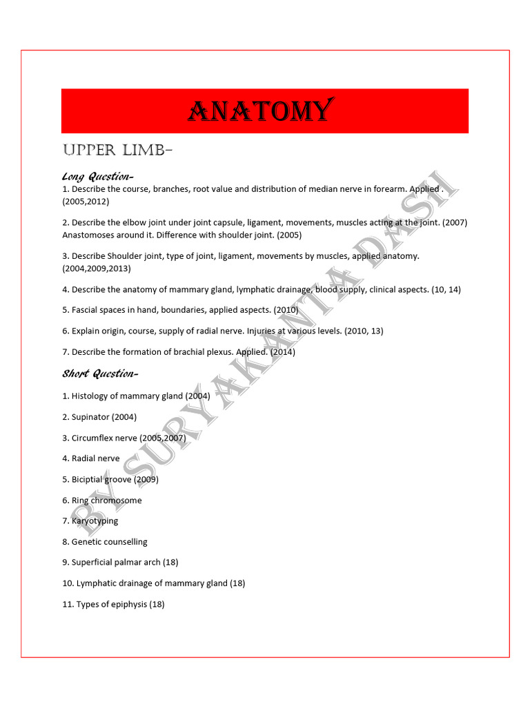 Anatomy 1 1 Pdf Anatomy Human Anatomy