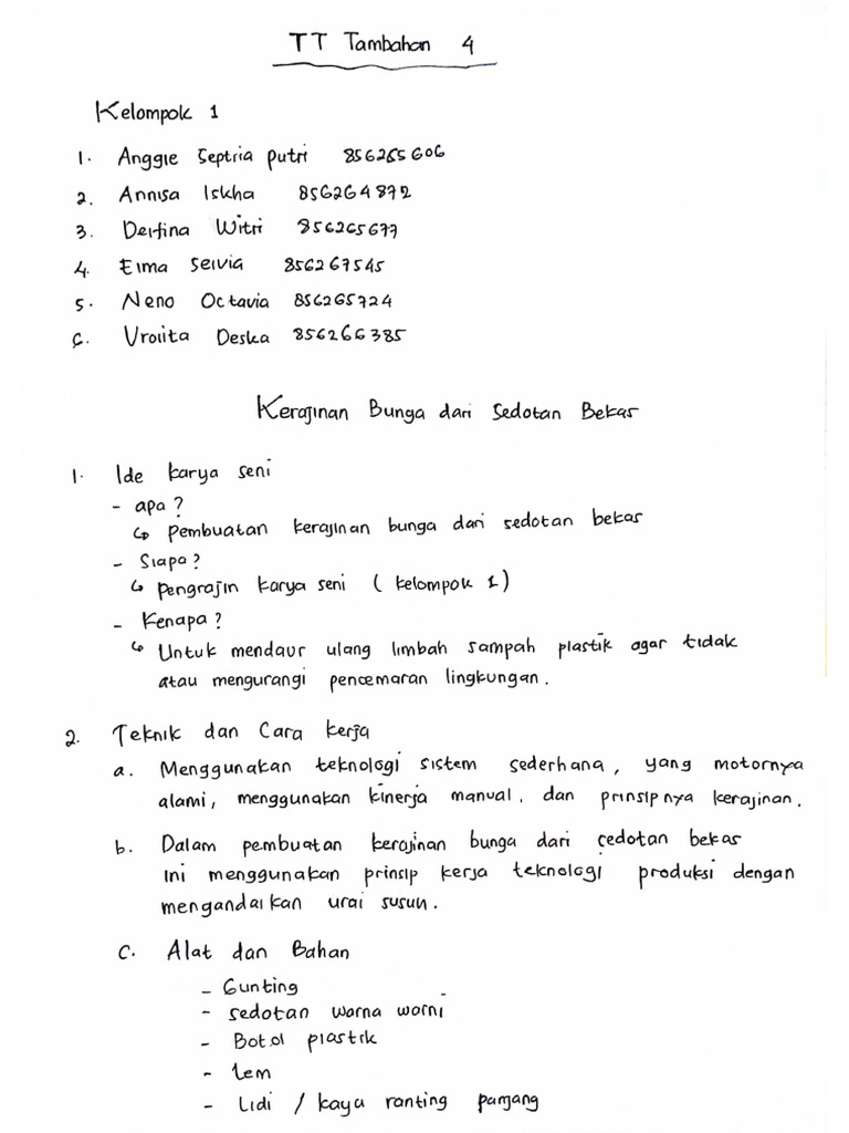 TT Tambahan 4 SENI NENO Pokjar Bawan | PDF
