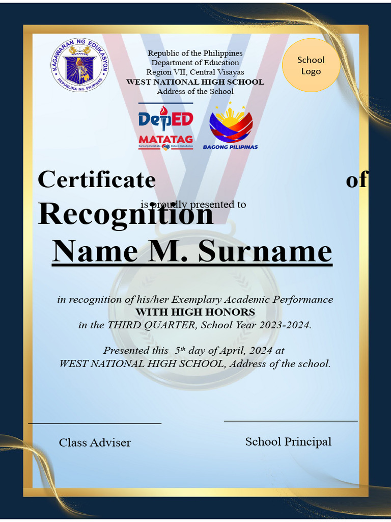 Portrait Certificates 13 Designs | PDF | Government Related ...