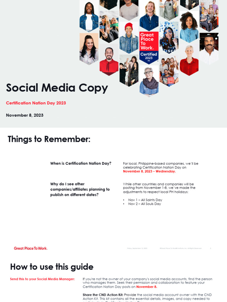 2023 - CND - Social Media Copy - PH | PDF | Social Media | Popular ...