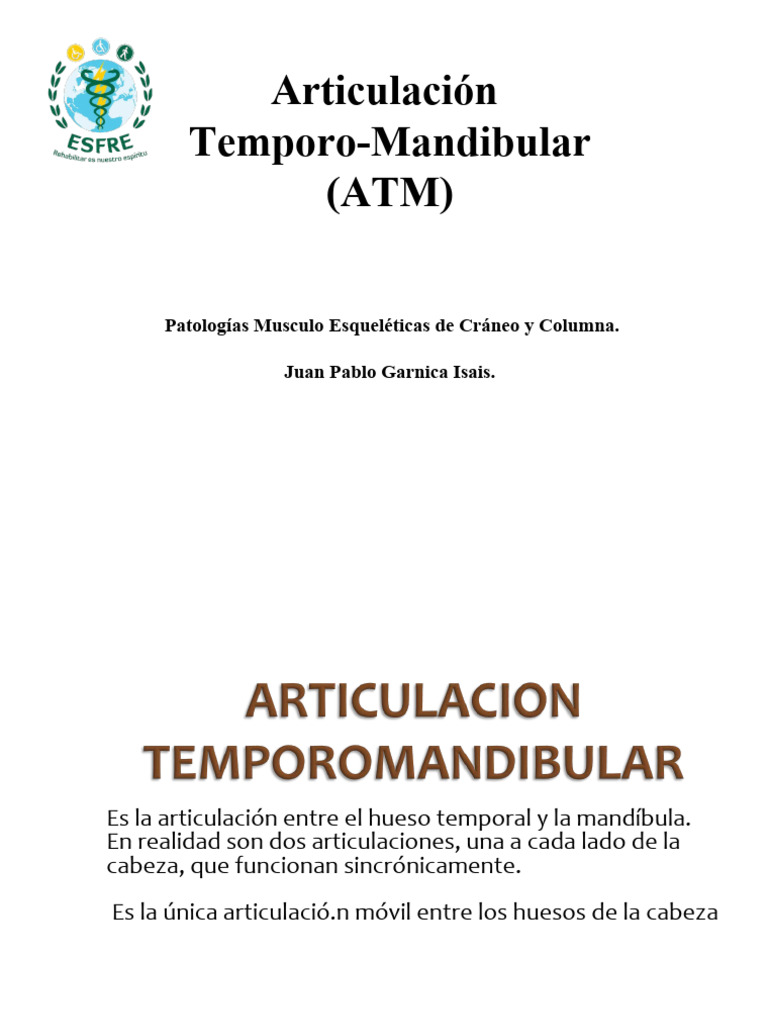 Atm Juan Pablo | PDF | Articulación | Sistema esquelético